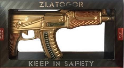 ZLATOGOR AK-47 GOLD VODKA - VAN WEES sinds 1921