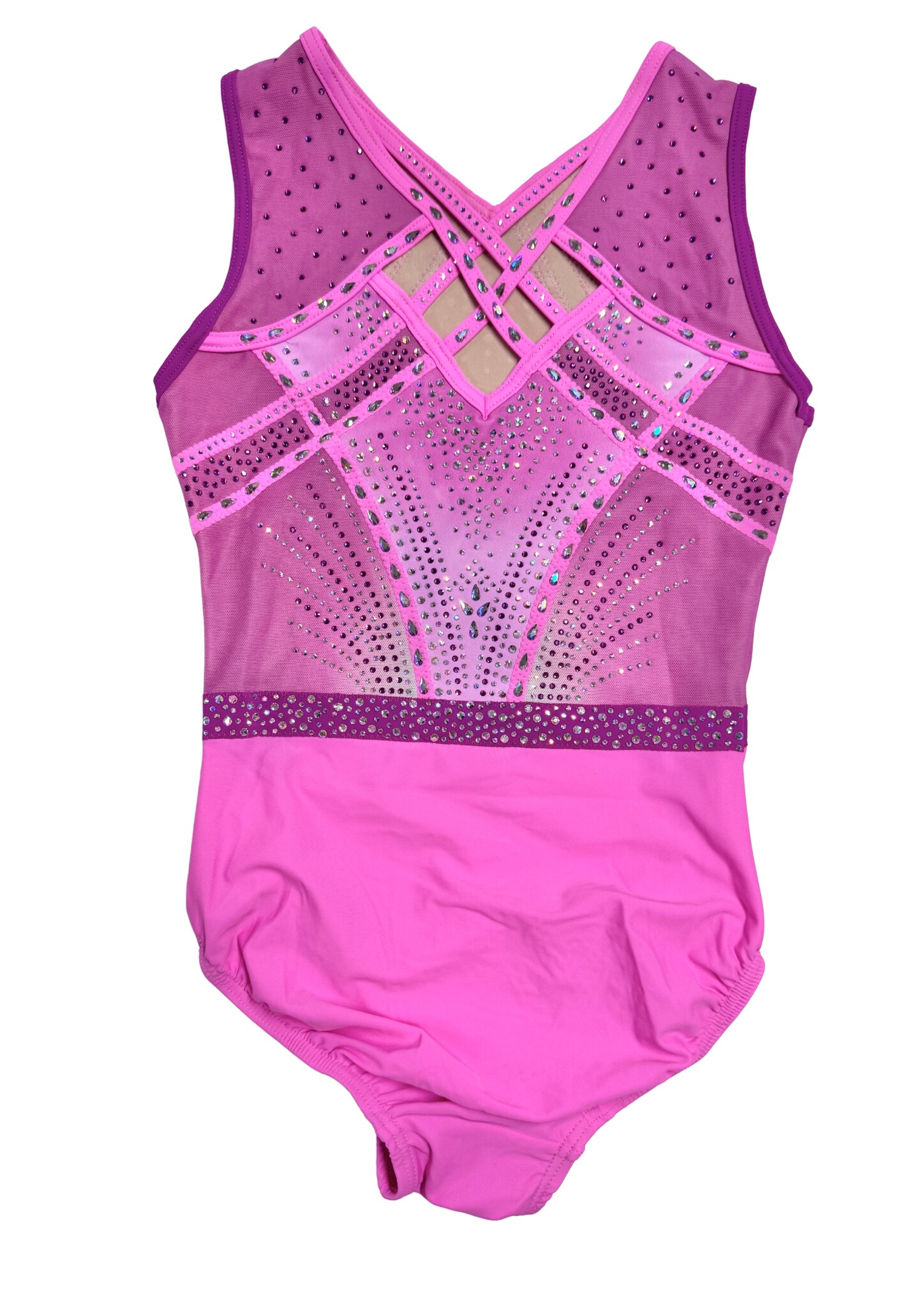 PRE-ORDER Turnpakje Zara Neon pink - KV Leotards
