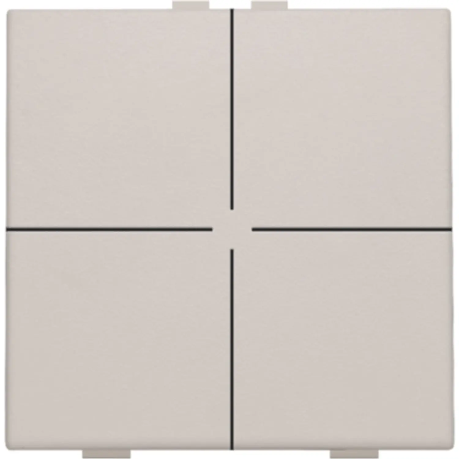 Niko drukknop 4-voudig Niko Home Control light grey - Nikostore.nl