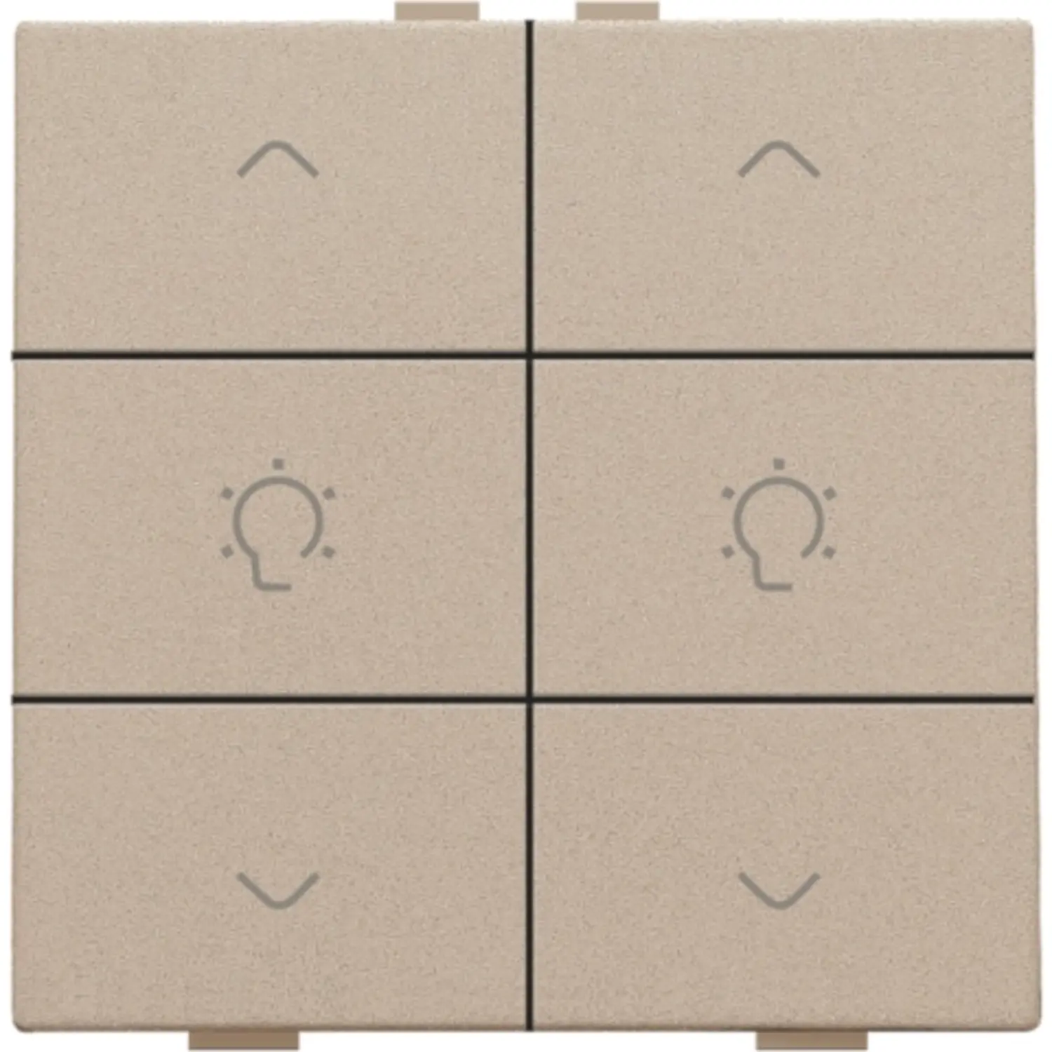 Niko Enkelvoudige Dimbediening Niko Home Control Champagne Coated ...