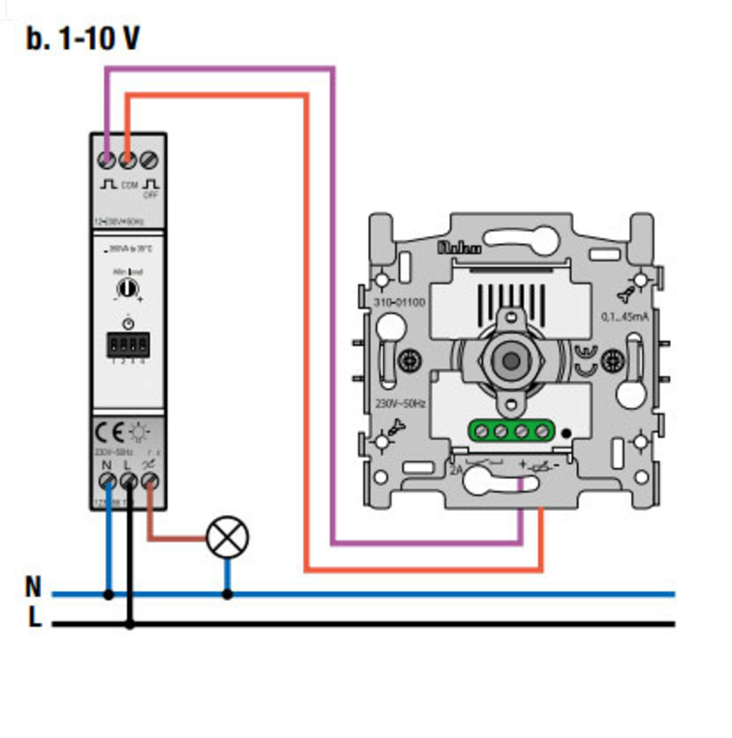 Niko universele modulaire dimmer 5-350W analoog - Nikostore.nl