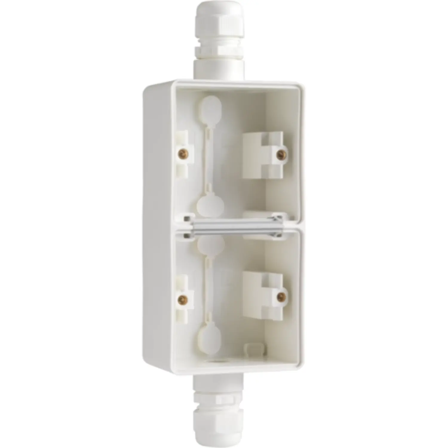 Niko Hydro opbouwbak 2V trekdoos dubbel verticaal met boven en onder 1x ...