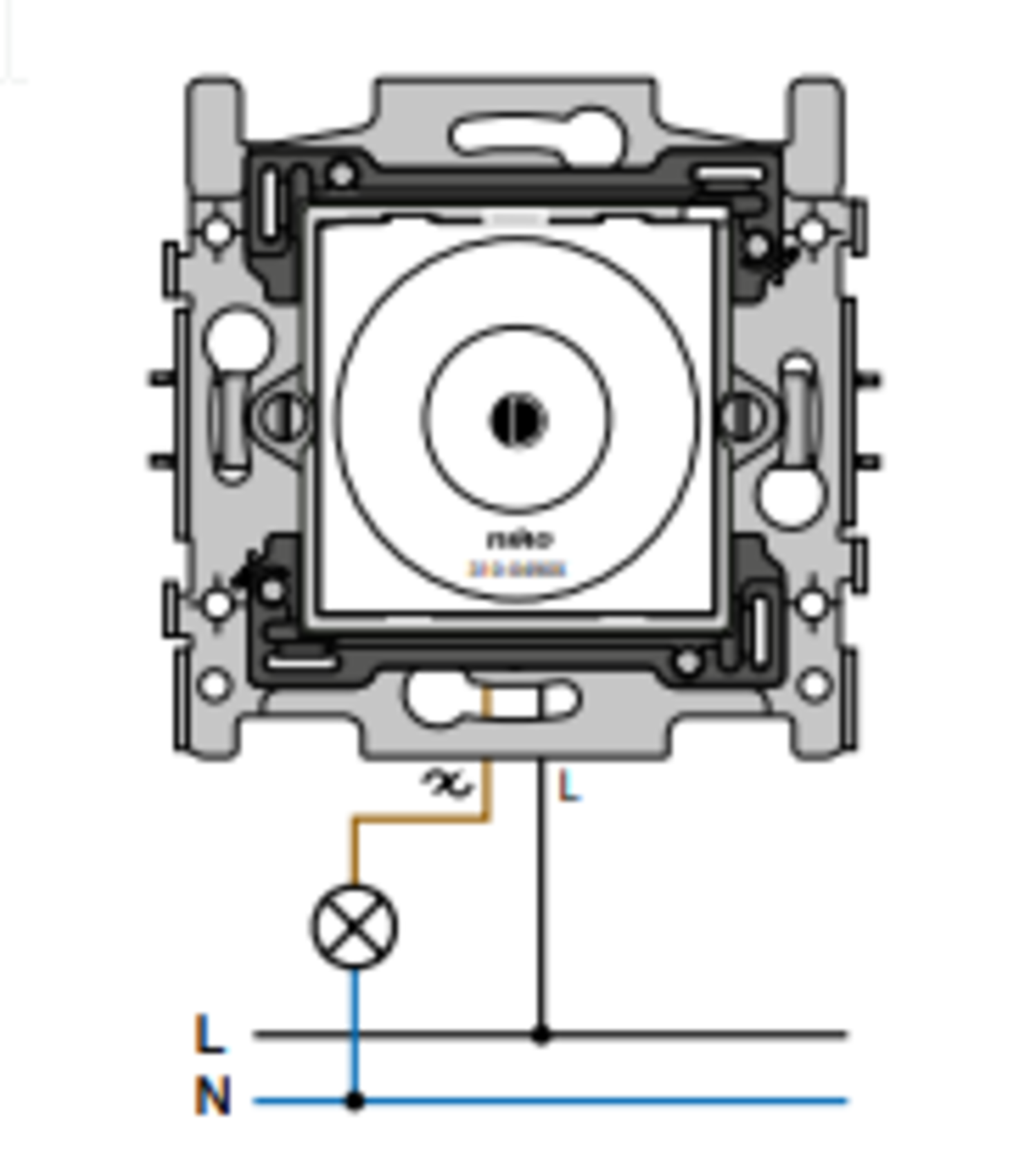 Niko LED draaidimmer 4-200W 2-draads - Nikostore.nl
