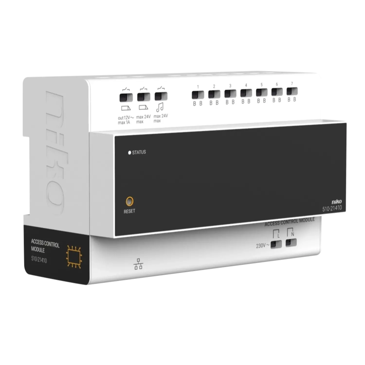 Niko DIN-rail controller voor videobuitenpost 2-draads met ...