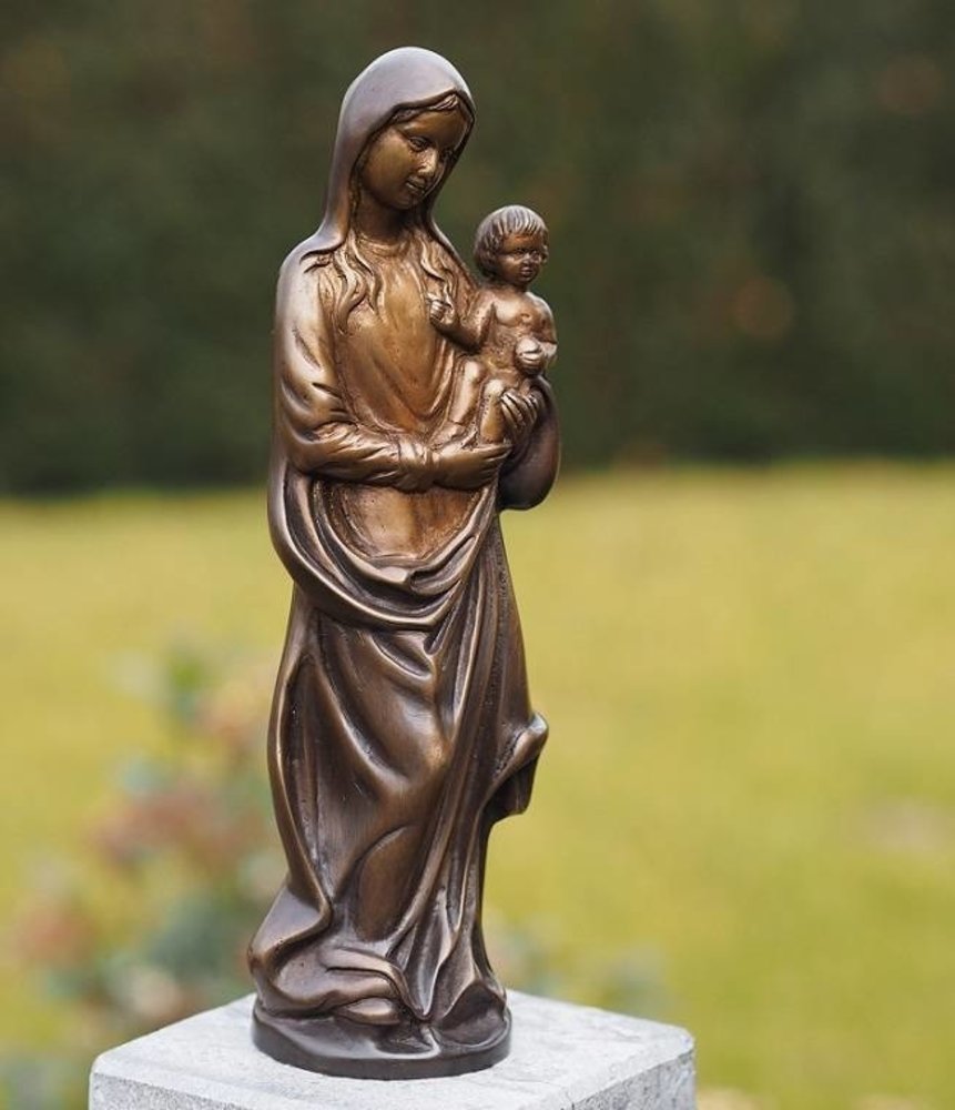 Mary statue small bronze - Eliassen Home & Garden Pleasure