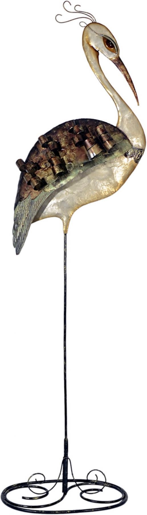 Metal sculpture Stork on stand - Eliassen.nl - Eliassen Home & Garden ...
