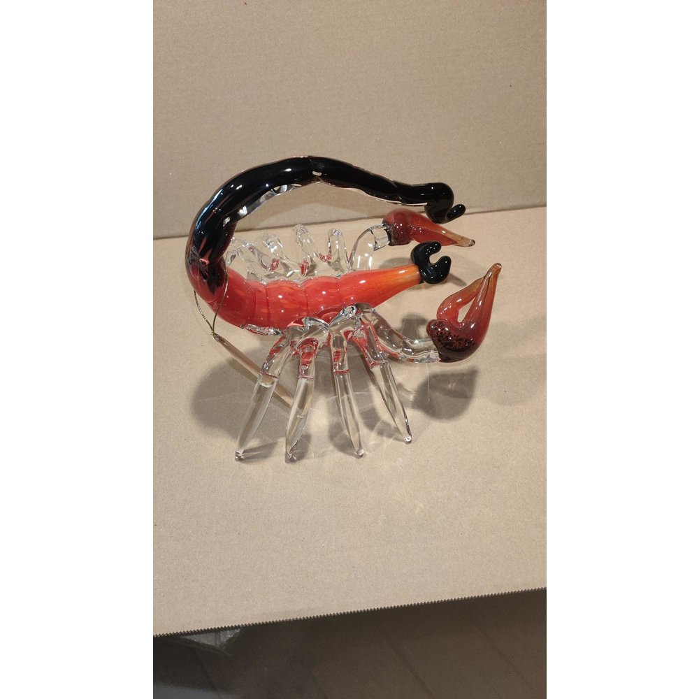 Scorpion of glass red 25cm - Eliassen Home & Garden Pleasure