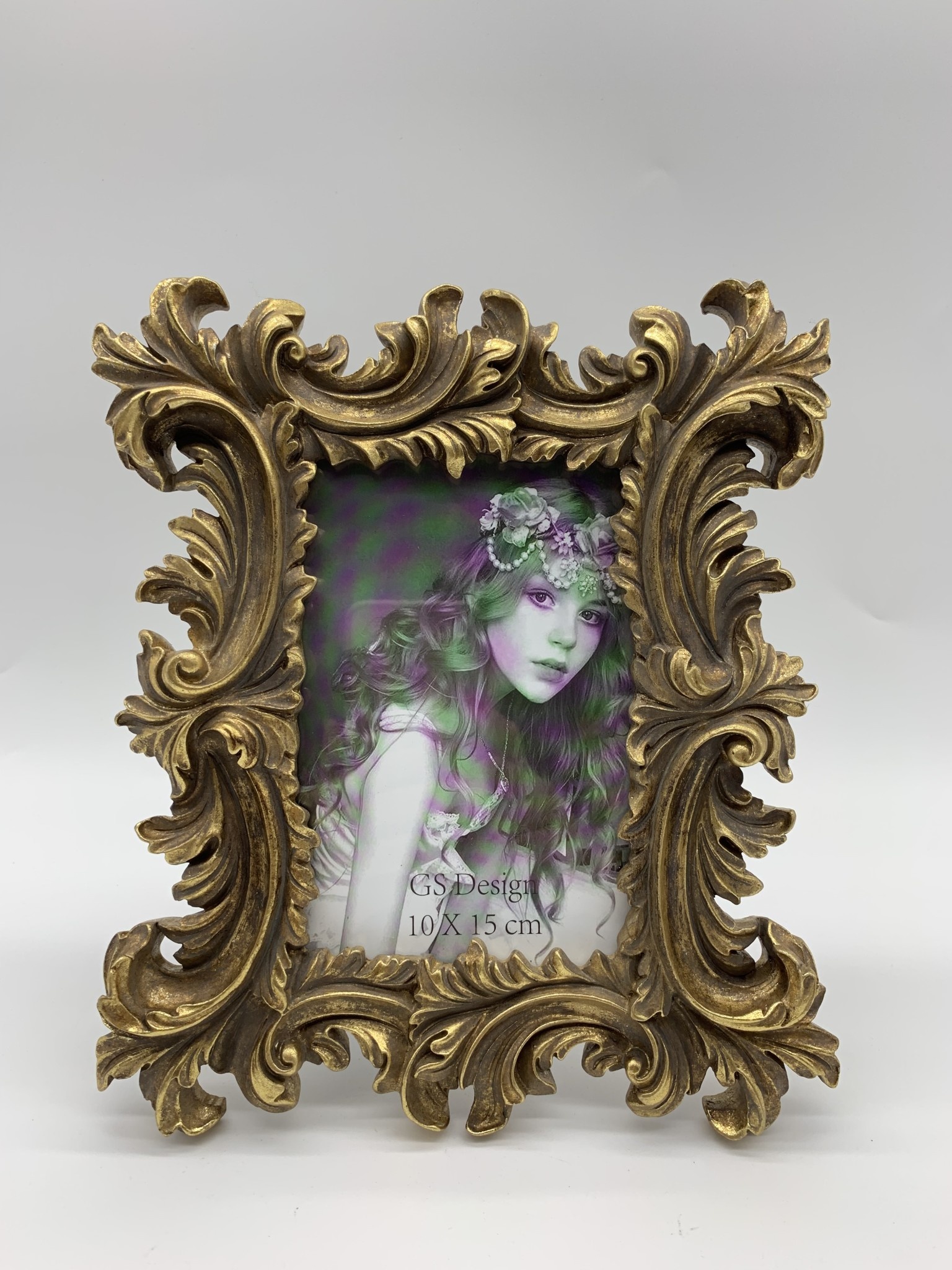 Photo frame Baroque classic barde gold for photos of 10x15cm or 13x18cm ...