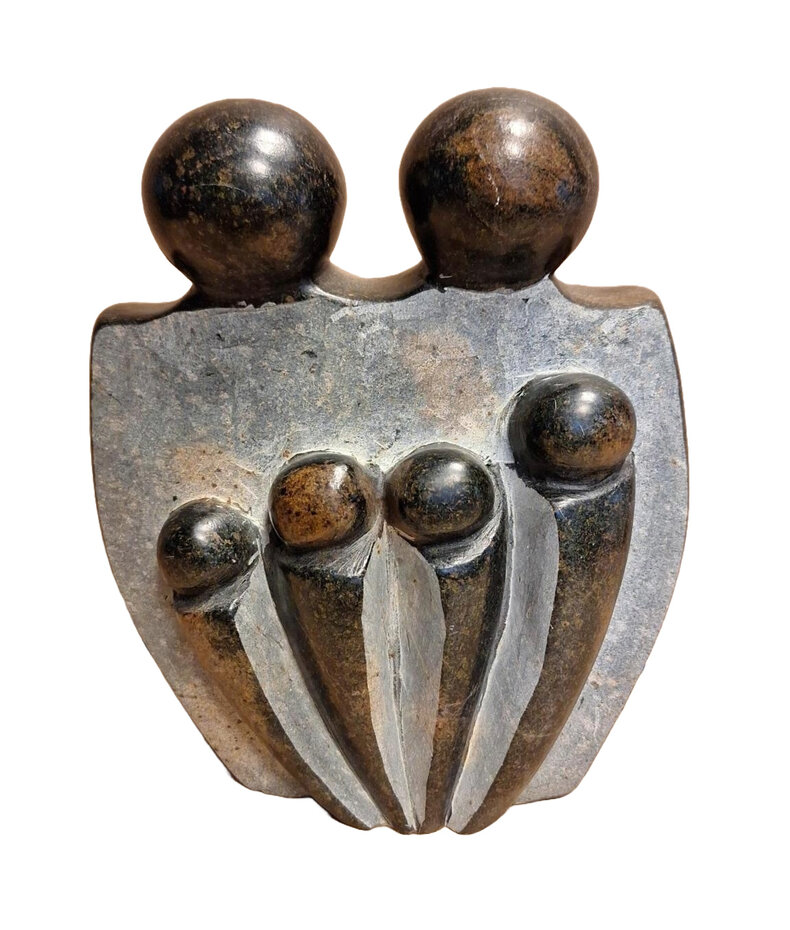 Speksteen beeld Gezin 6 personen - Eliassen Home & Garden Pleasure