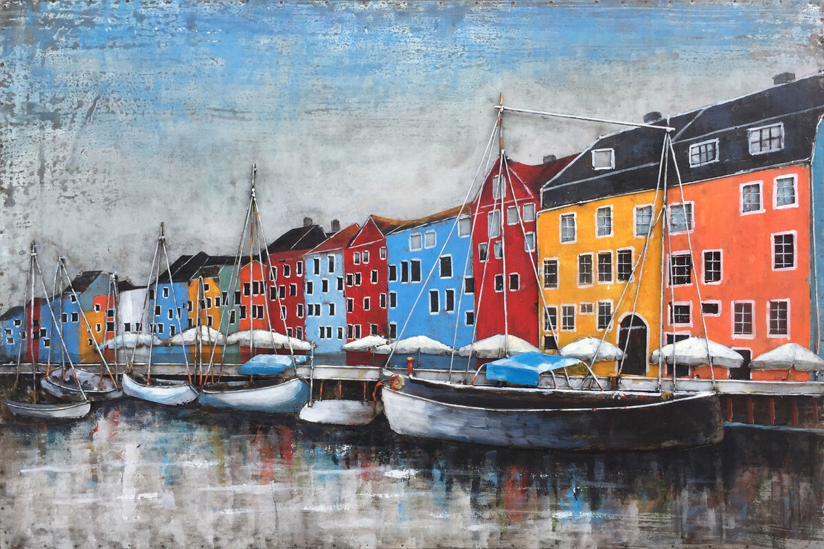 Schilderij metaal 3D Vrouw met viool 120x80cm - Eliassen Home & Garden ...