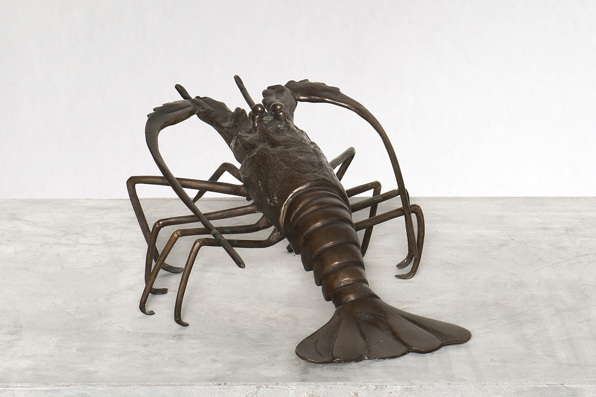 Bronze statue lobster 40cm brown color - Eliassen.nl - Eliassen Home ...