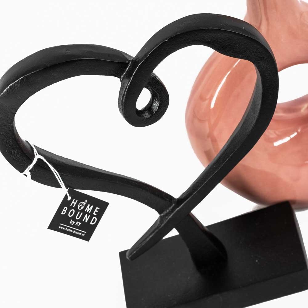 Beeld aluminium Hart 27cm zwart - Eliassen Home & Garden Pleasure