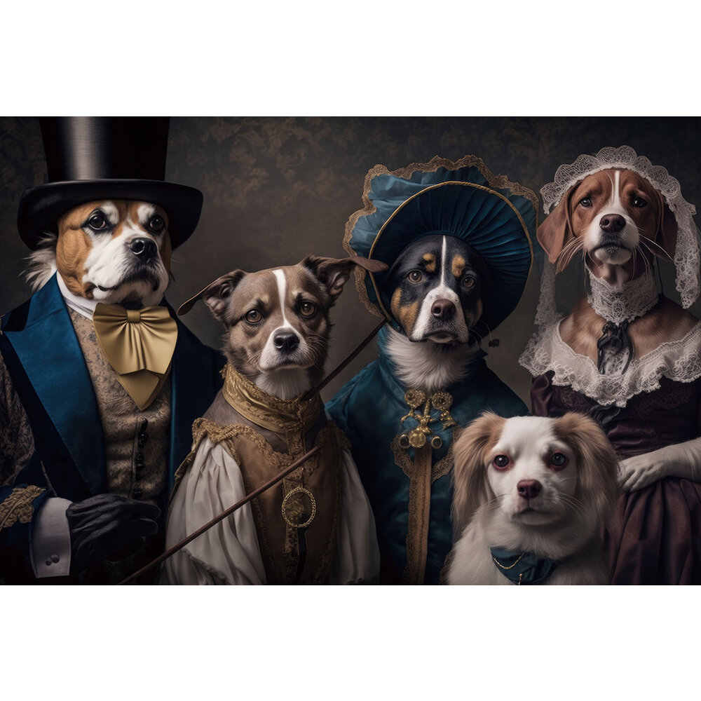 Glass painting Chic dogs 120x80cm - Eliassen.nl - Eliassen Home ...