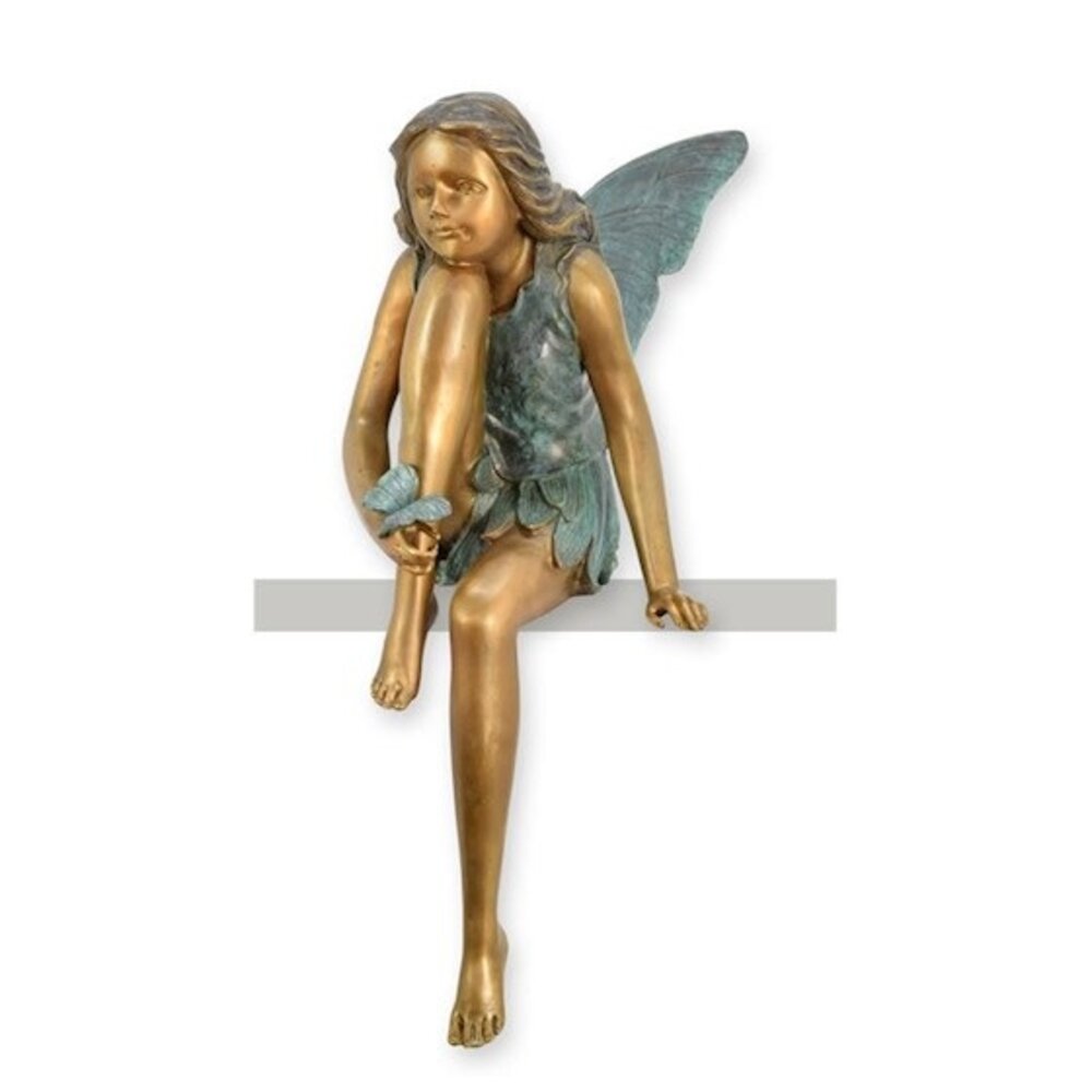 Elf with butterfly large in bronze 67cm - Eliassen.nl - Eliassen Home ...