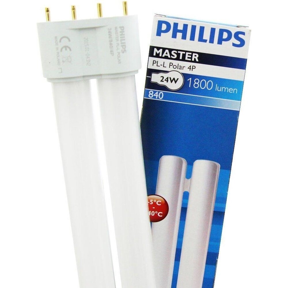 Philips MASTER PL-L 4P 24W 840 - Koel Wit - SET van 4 stuks - willemxl.com