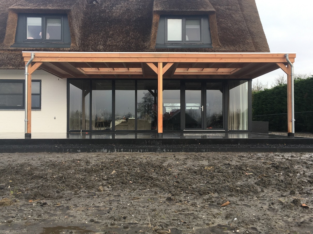 Terrasoverkapping Muuraanbouw Modern - Doe Het Zelf Veranda