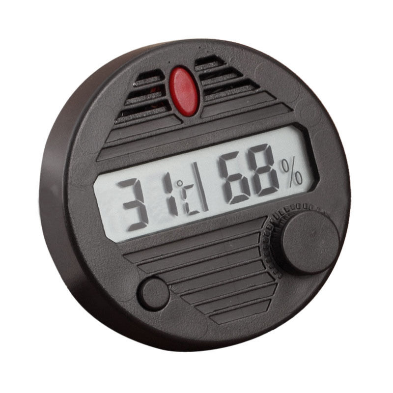 HygroSet II - Digitale ronde hygrometer instelbaar - Cuberna.nl