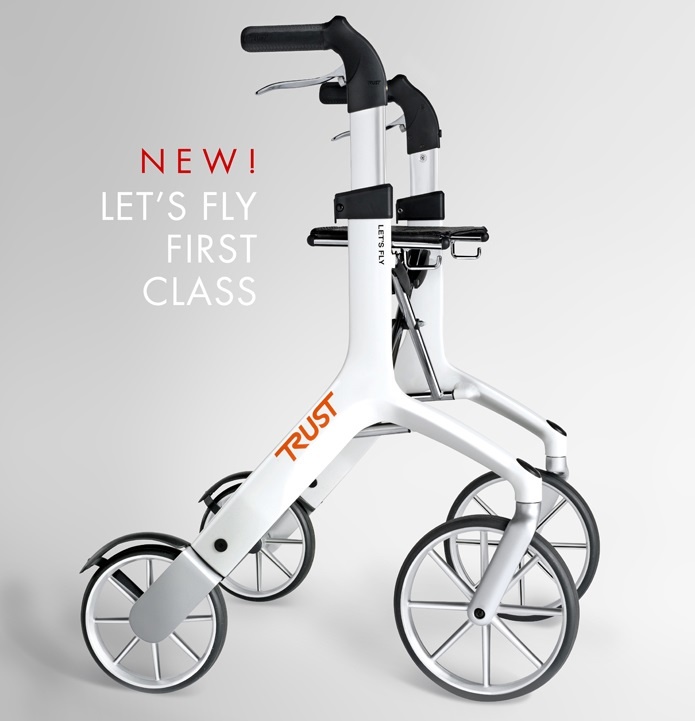 Rollator Trust Care Let's Fly (6,1kg) - Mega-Mobility.be