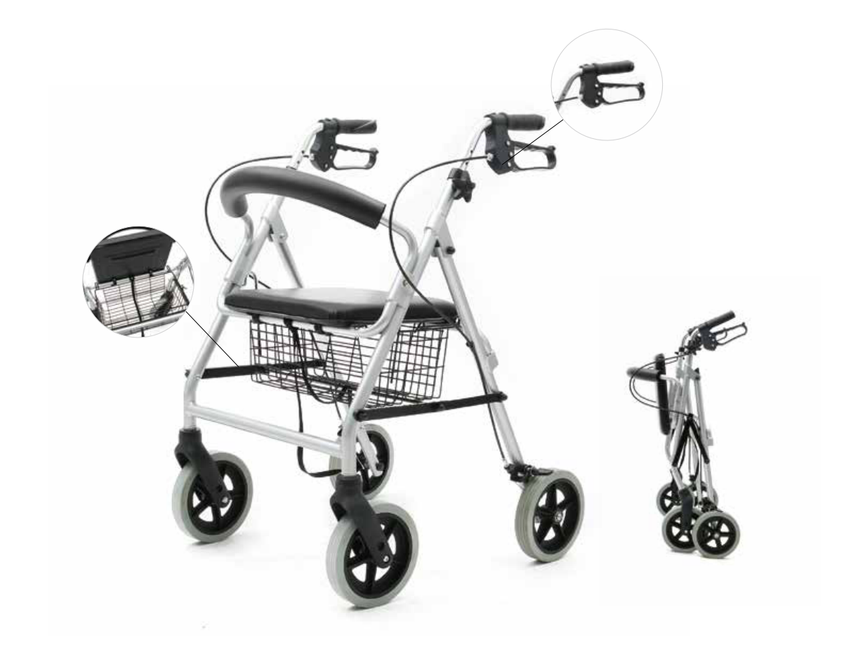 Rollator Go Freedom - Mega-Mobility.be