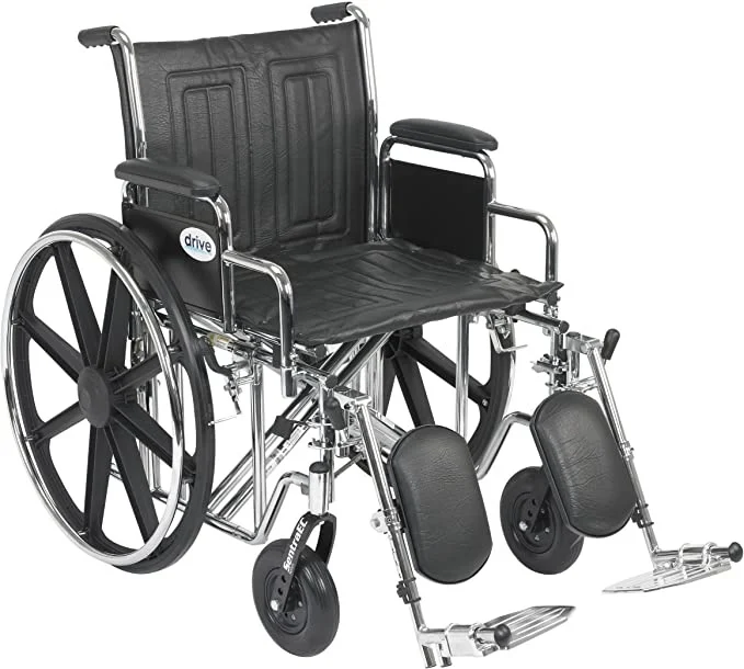Sentra XL Rolstoel Met Comfort Beensteunen - Mega-Mobility.be