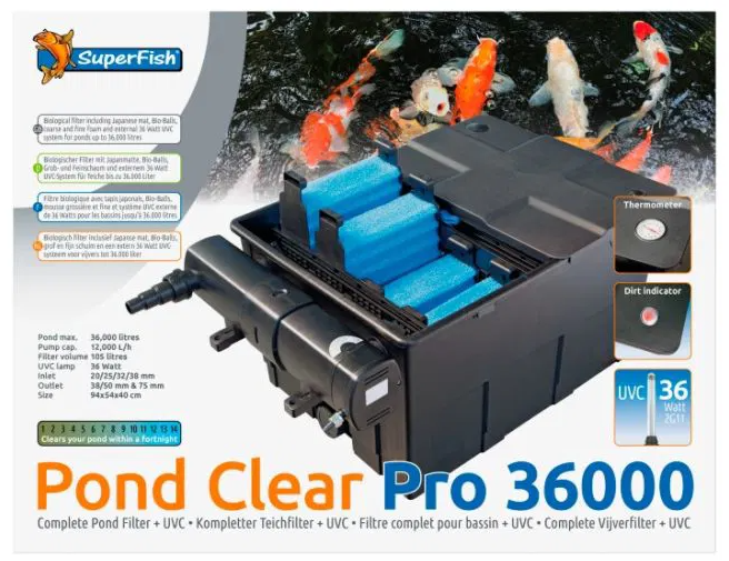 SuperFish Pond Clear Pro 36000 - TOPSTORE | Voor mensen met passie