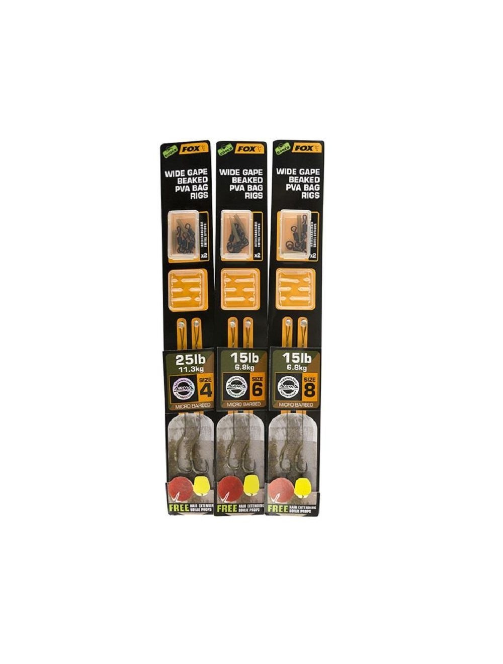 Fox Edges Wide Gape Beaked Pva Bag Rigs 25lb Size 4 - TOPSTORE | Voor ...