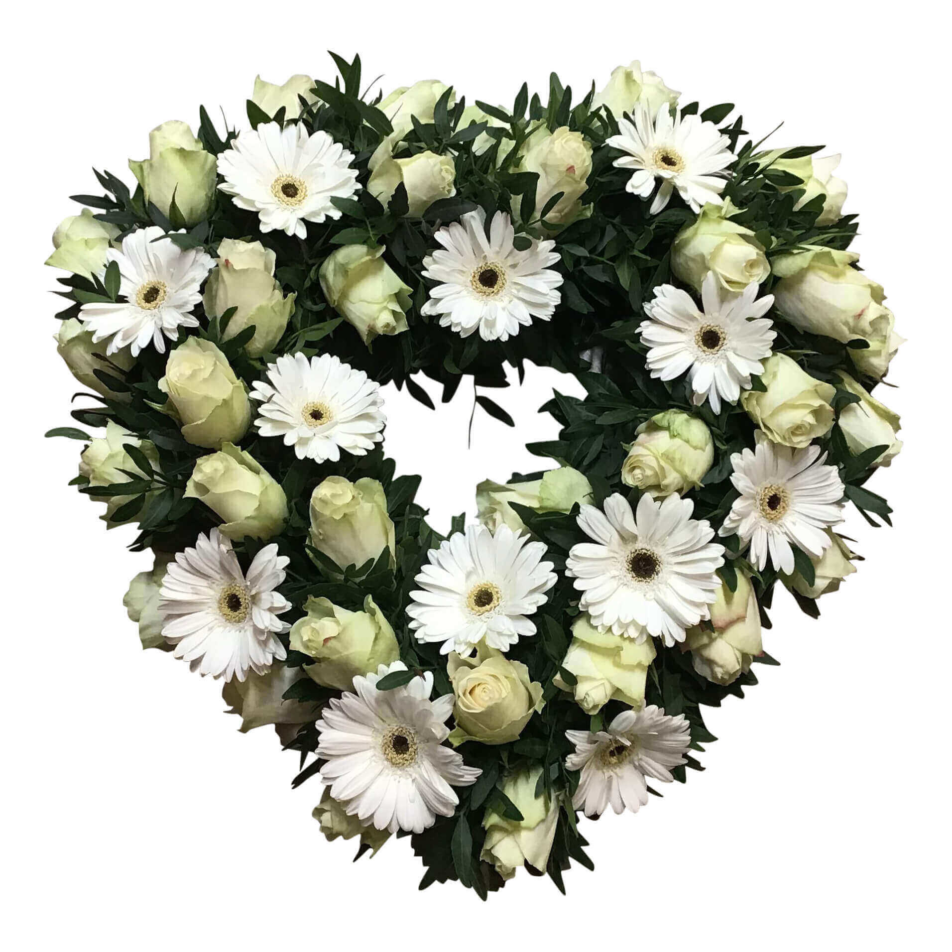 Rouwstuk open hart - Grafwerk in vorm van een hart - bestellen/kopen ...