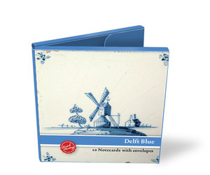 Card Wallet, Square, Delft Blue Tiles | Museum-webshop - Museum-webshop