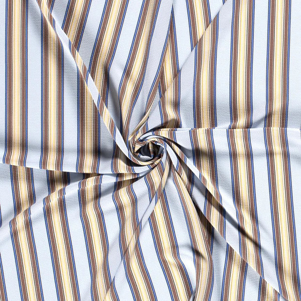 Gestreepte Crepe Stof in Pasteltinten - De Lappenkraam Stoffen | De ...