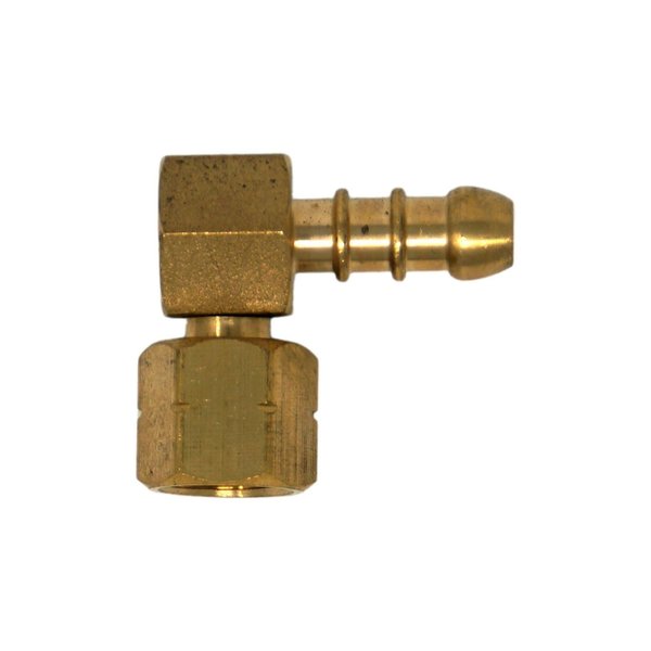 Haakse koppeling 1/4 links X slangtule - Gasproducten.nl