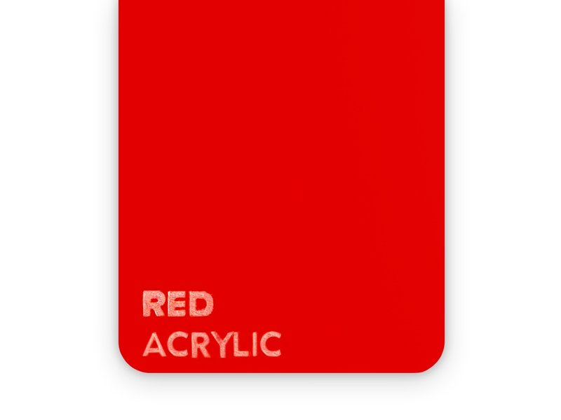 Acrylic Red 3mm - FLUX Europe