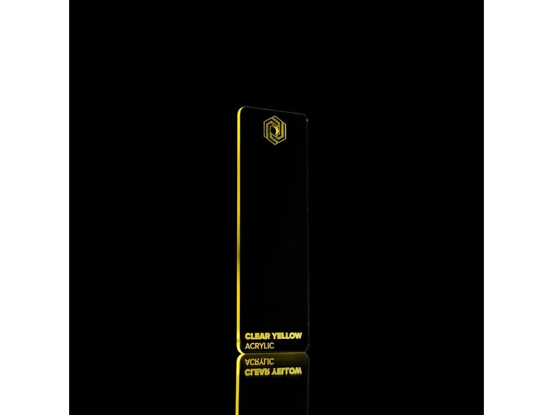 Acrylic Clear Yellow 3mm - FLUX Europe