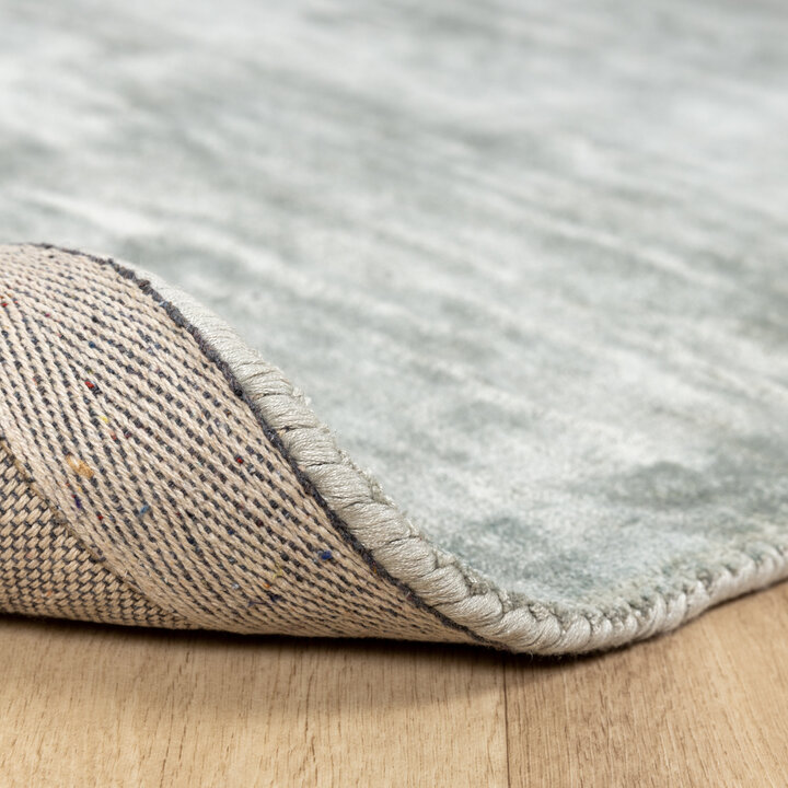 Viskose Teppich Rund - Pearl Mint | Glanz für Daheim - Volero