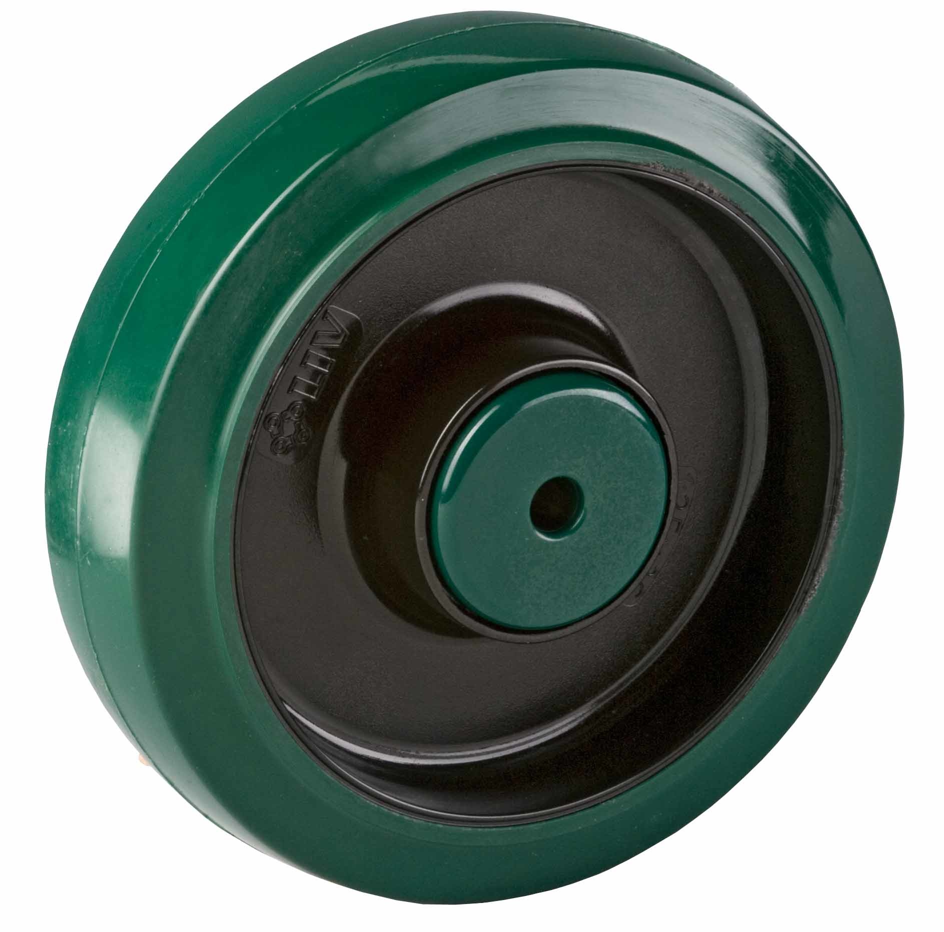 standard wheel + elastic rubber tyre Ø100 x W35mm for 150k