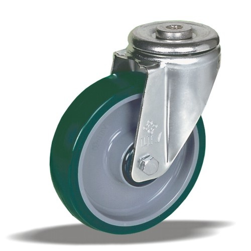 standard Swivel castor + injection-moulded polyurethane Ø1