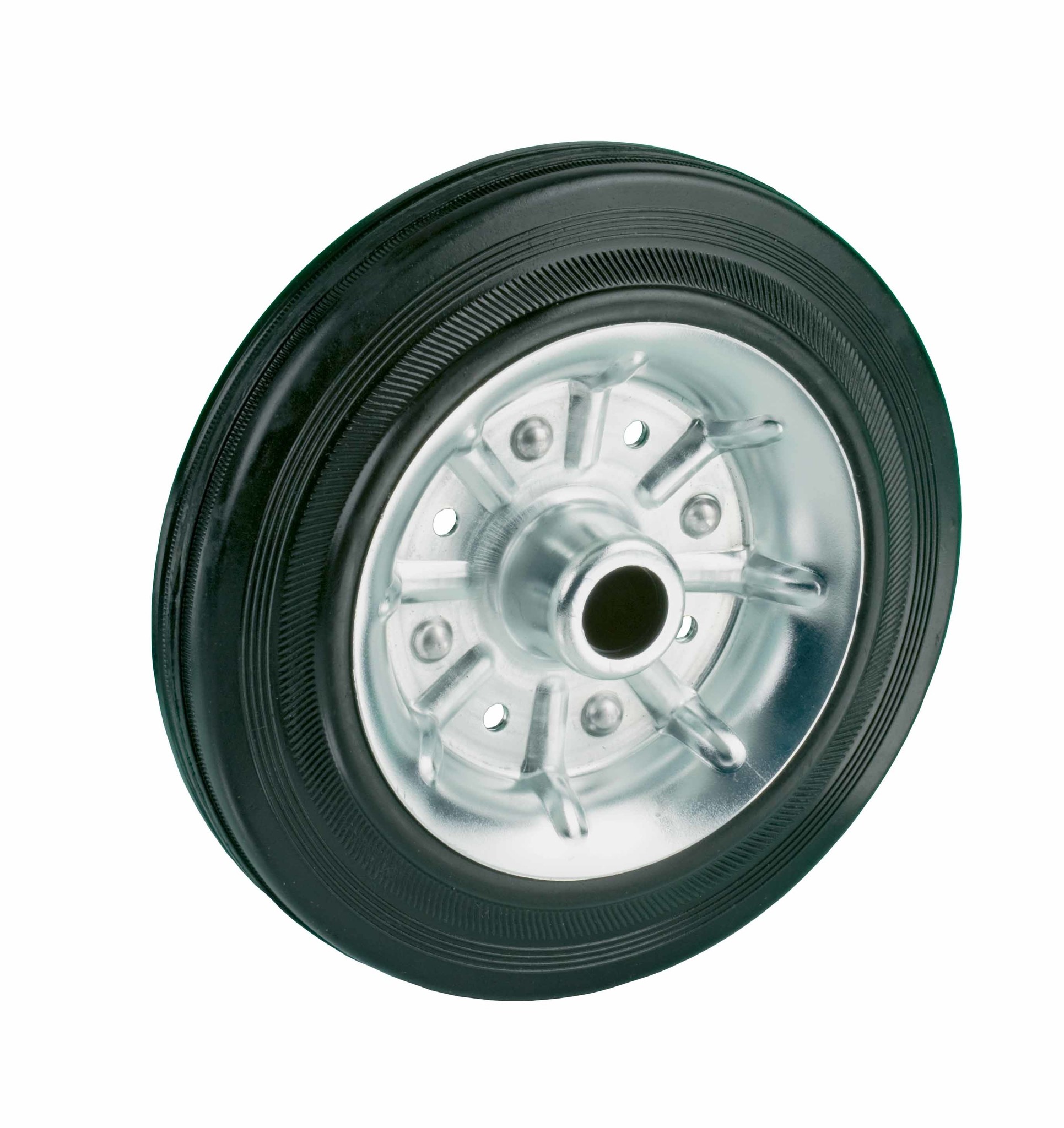 standard transport wheel + black rubber tyre Ø150 x W40mm f