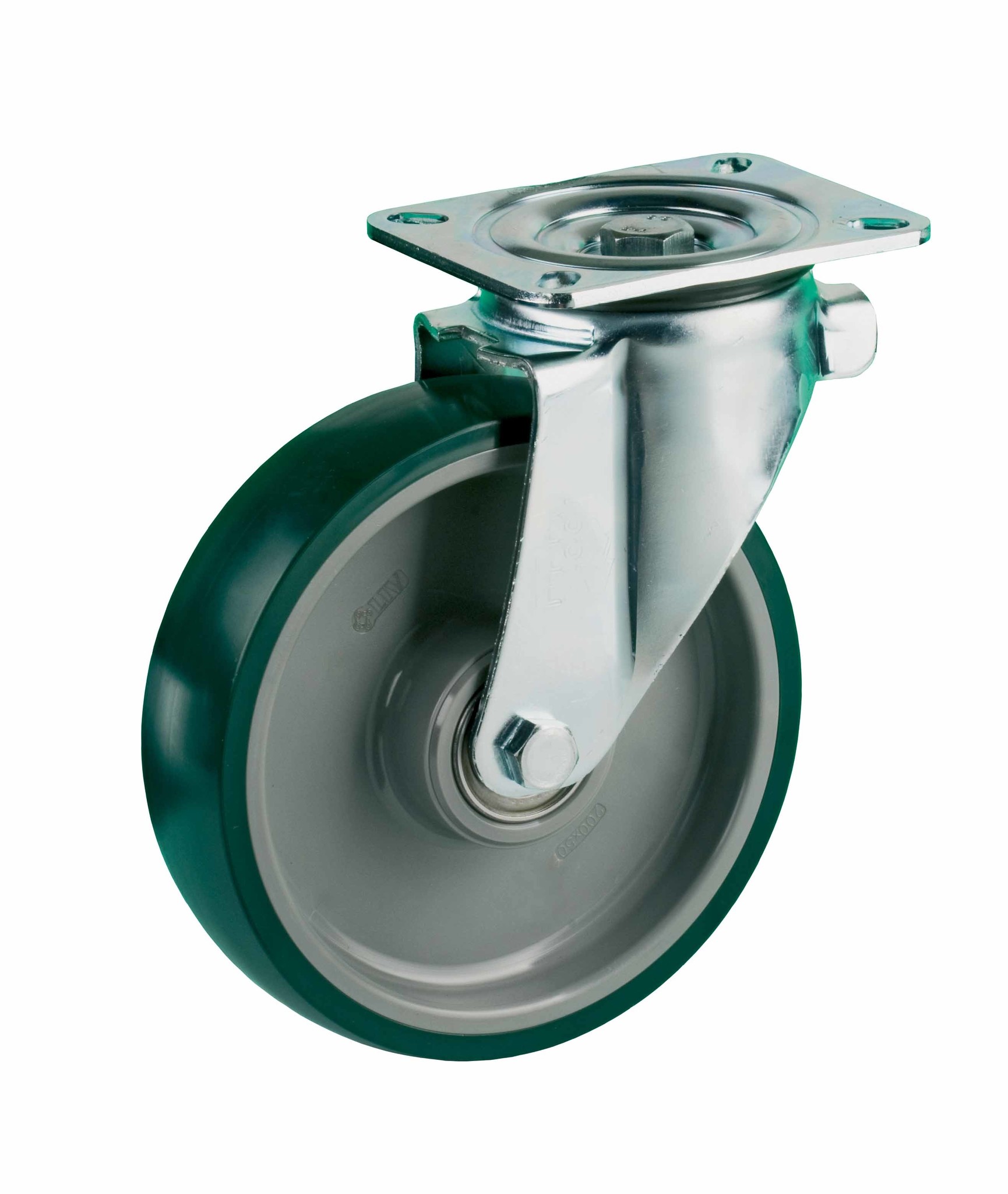 heavy duty Swivel castor + injection-moulded polyurethane tr