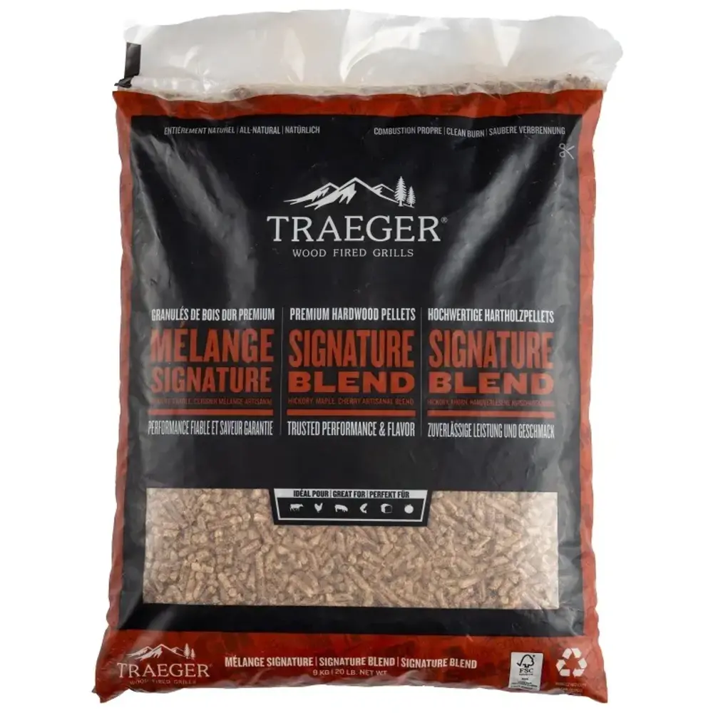 Traeger 9 kg Signature Blend Hardhout Pellets - BBQtime.nl
