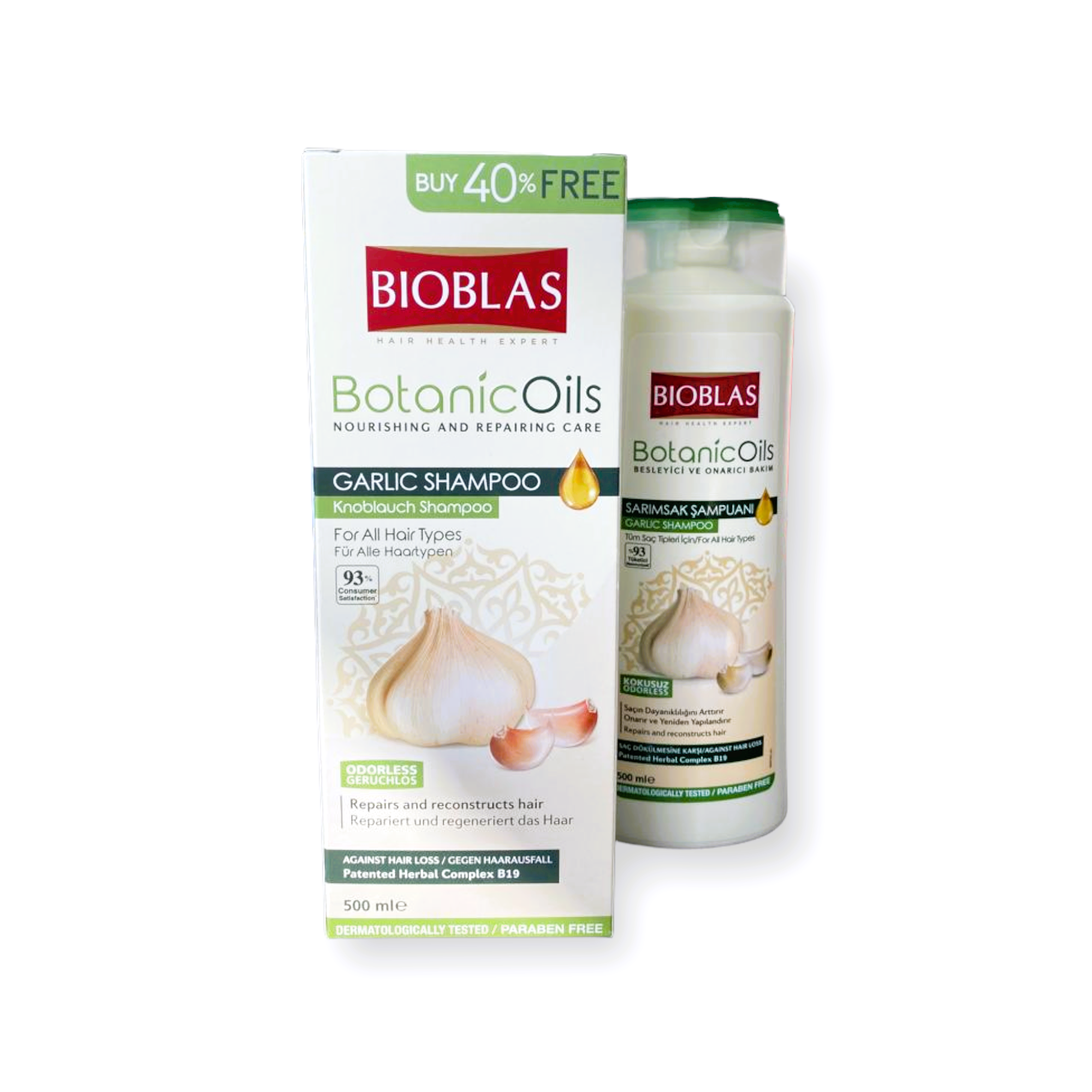 Bioblas Shampooing à l'Ail 500 ml (Sans Parfum) - HerbalDrogist.com