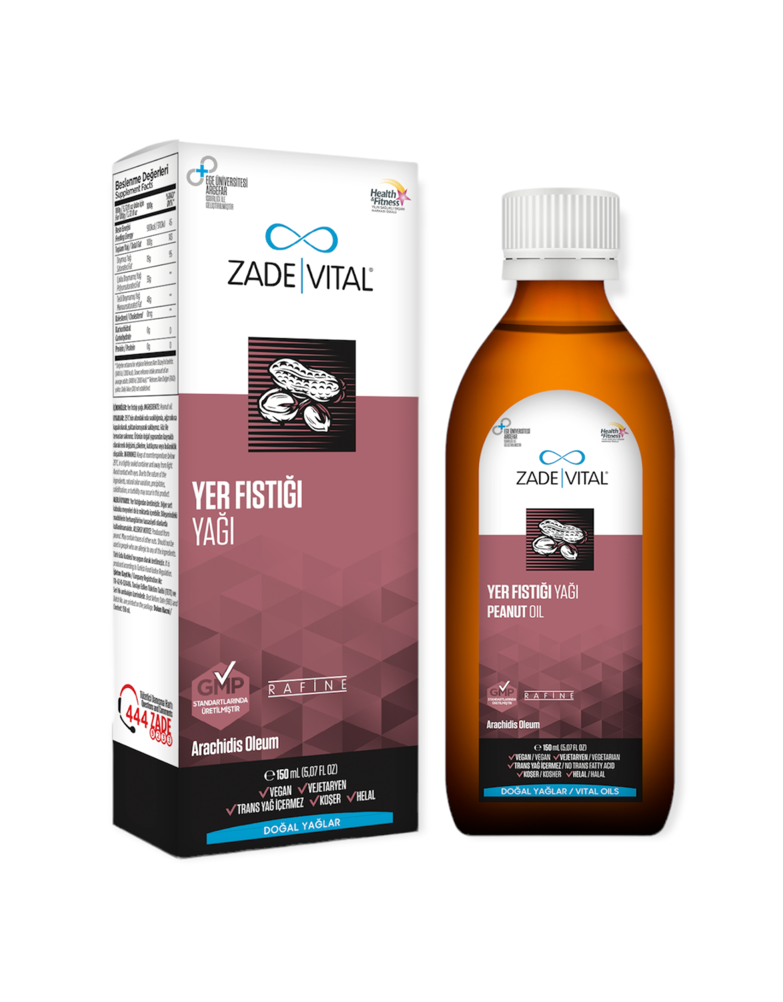 Zade Vitale Pindaolie 150 ml (Arachideolie) - Herbal Drogist