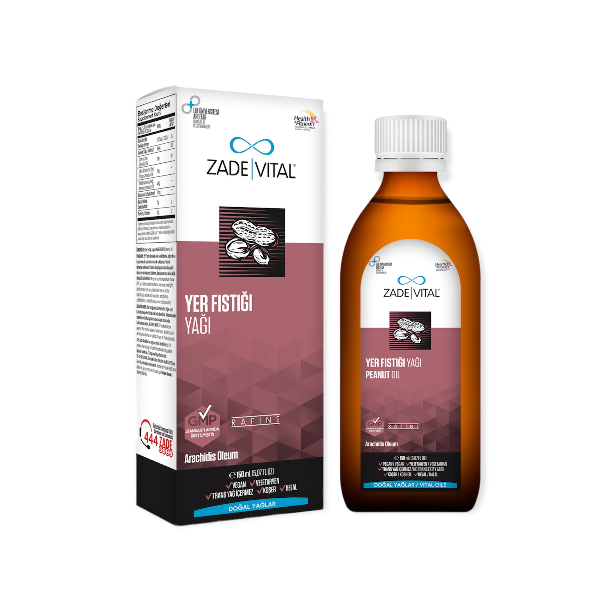 Zade Vitale Pindaolie 150 ml (Arachideolie) - HerbalDrogist.com