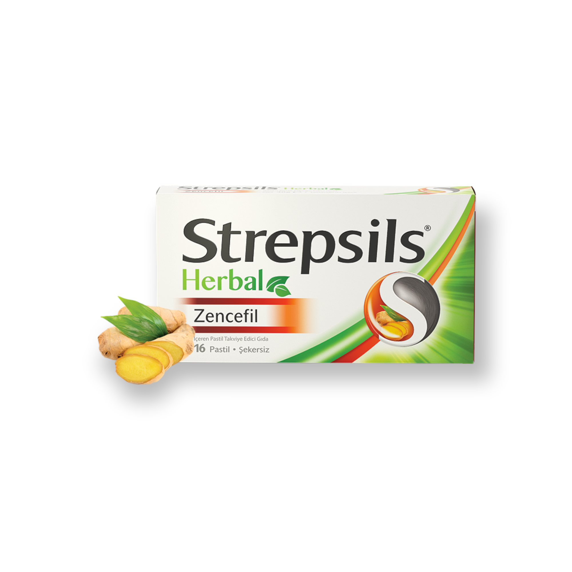 Strepsils Herbal Ginger Throat Lozenge 16 lozenges - HerbalDrogist.com