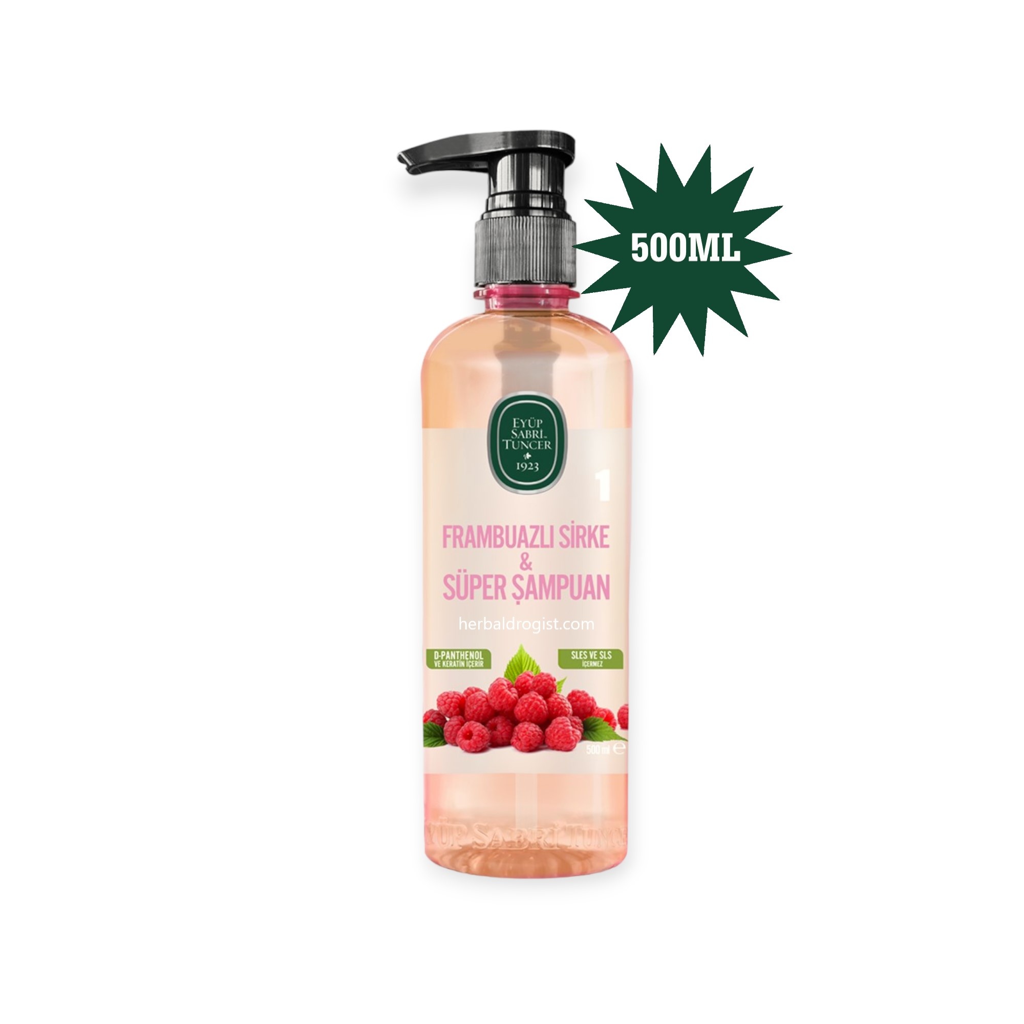 Raspberry Vinegar & Super Shampoo 500 ml - HerbalDrogist.com