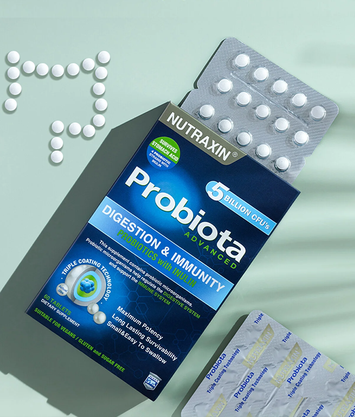 Nutraxin Probiota Advanced 60 tablets - HerbalDrogist.com