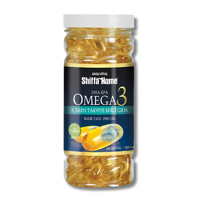 Shiffa Home Oméga 3 Huile de Poisson 1000mg – 200 Gélules ...