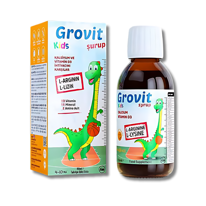 Grovit Kids Syrup (Growth Support) - HerbalDrogist.com