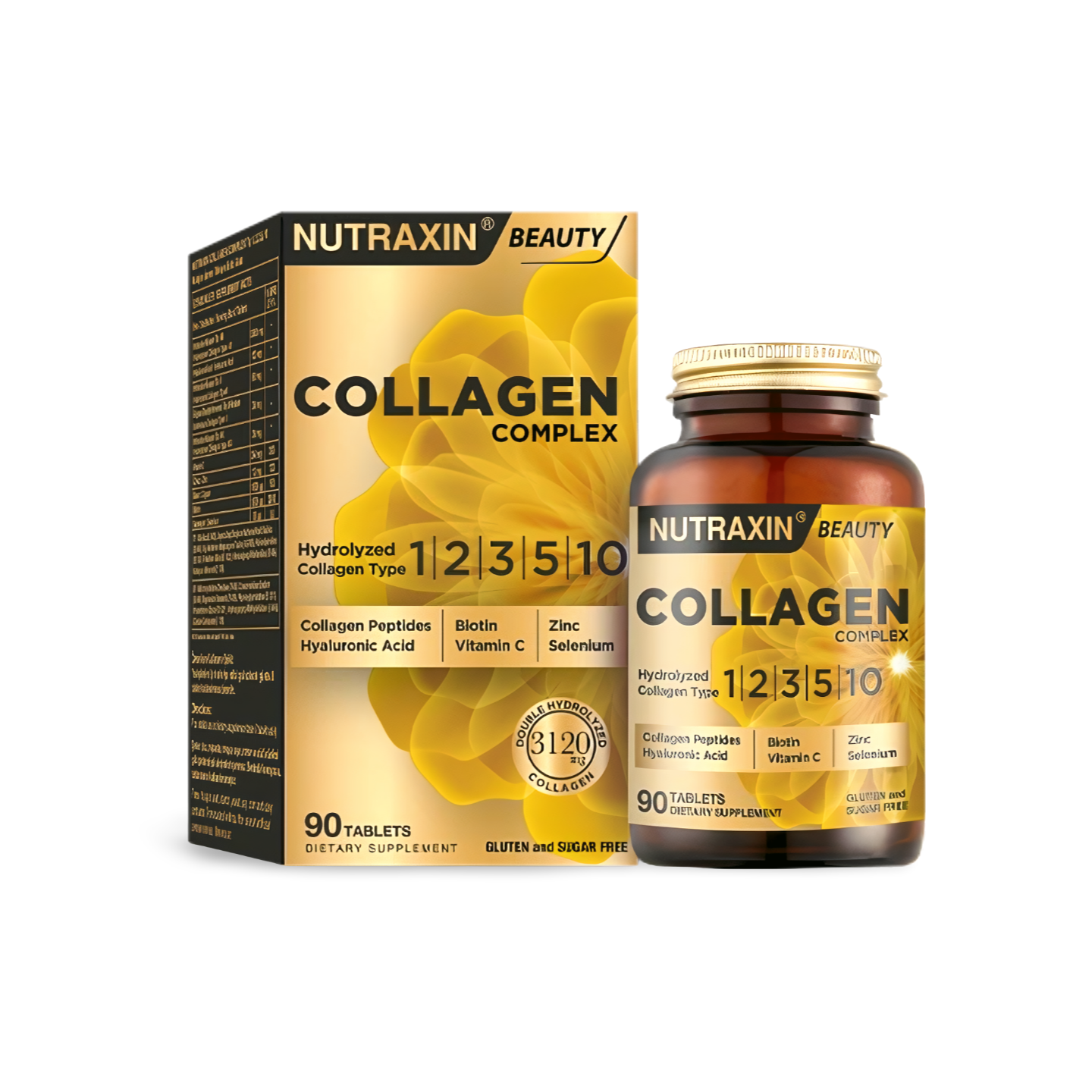 Collagen Complex 90 Tablets (Marine Collagen) - HerbalDrogist.com