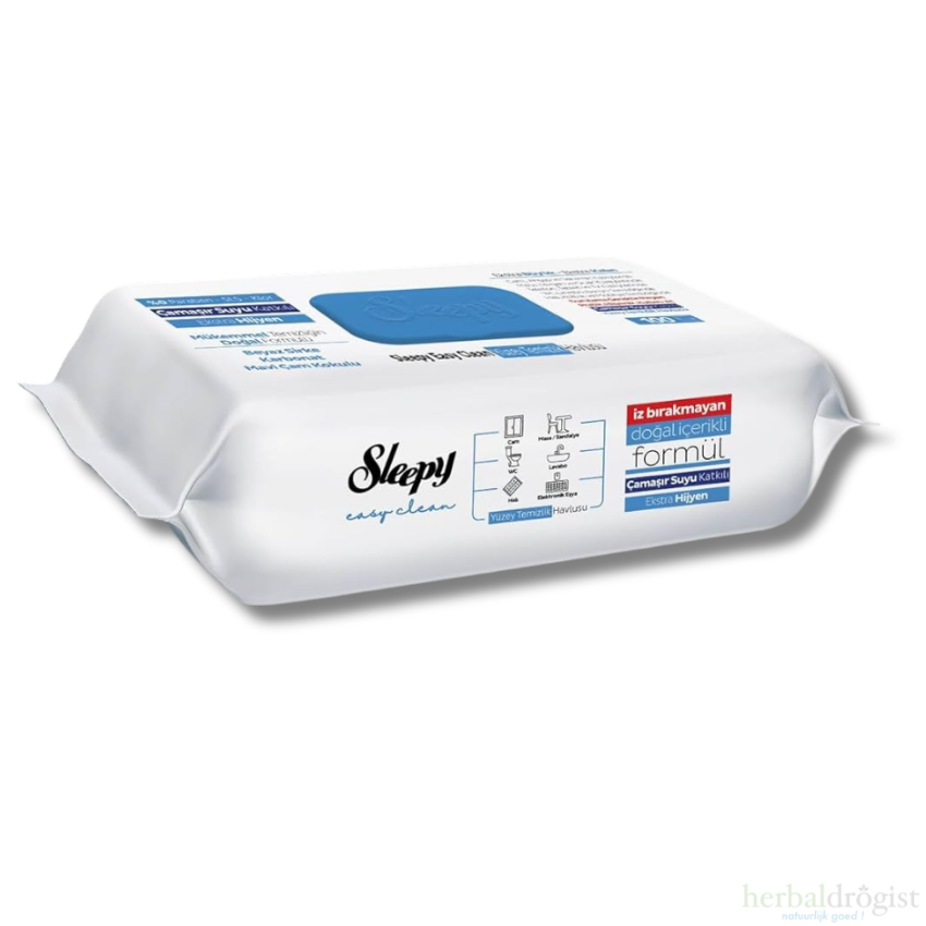 Cleaning Wipes 100 pieces (Bleach additive) - HerbalDrogist.com
