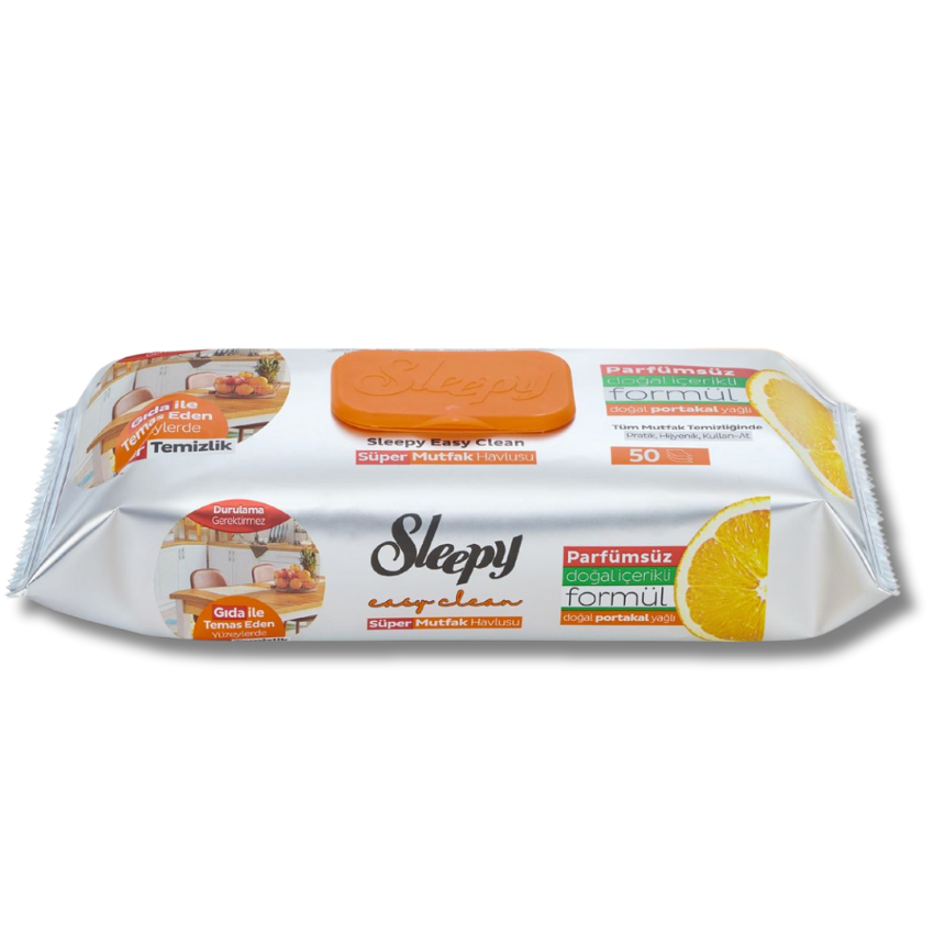 Easy Clean Super Surface Kitchen Wipes with Orange Oil – 50 Sheets ...