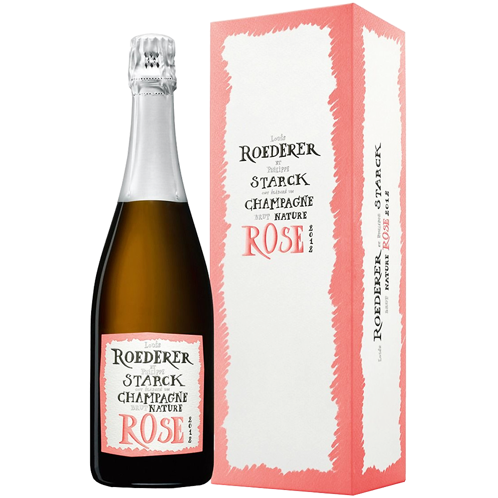 Louis Roederer | Brut Nature Rose by Philipp Starck 2015 0.75 l 12.5% ...